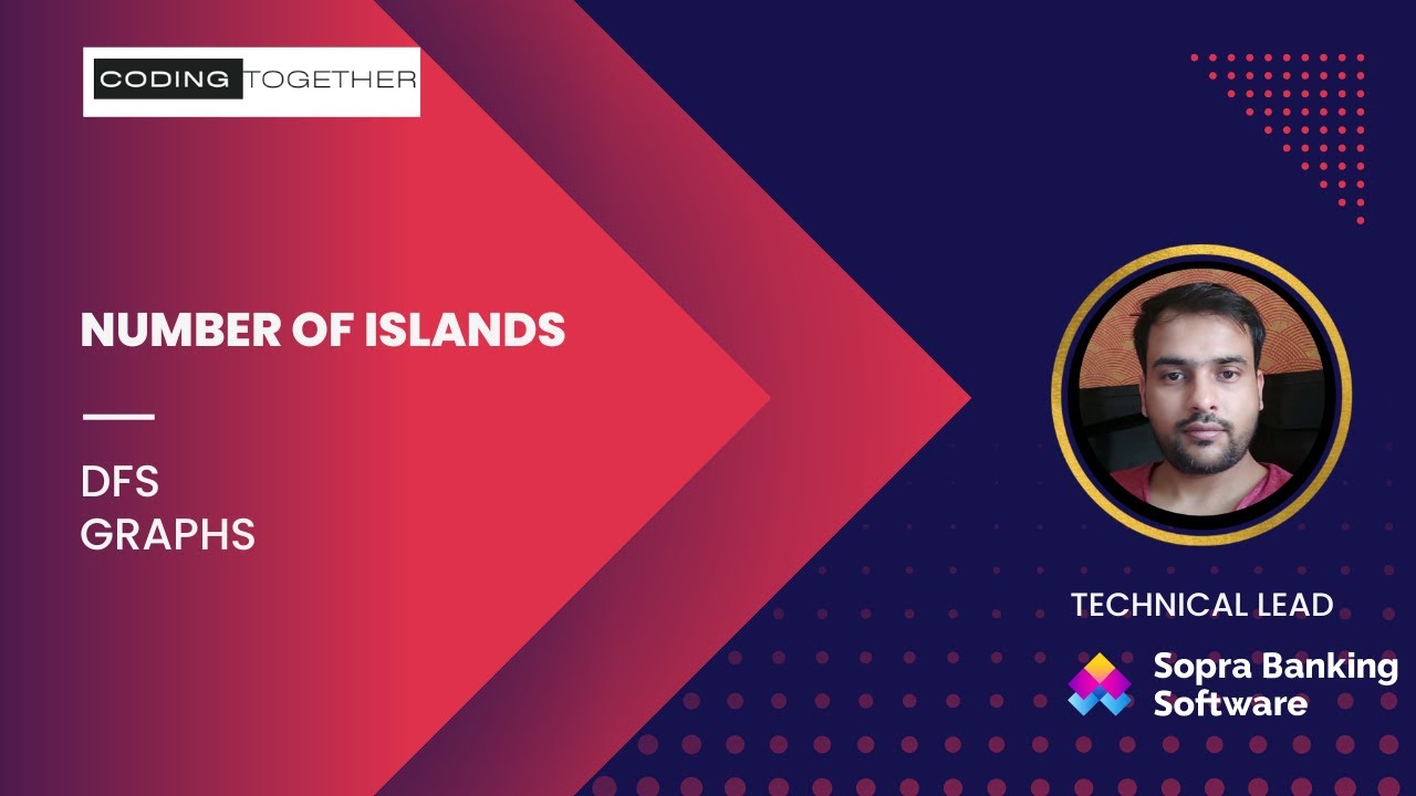 Leetcode 200 Number Of Islands Graph Dfs Youtube