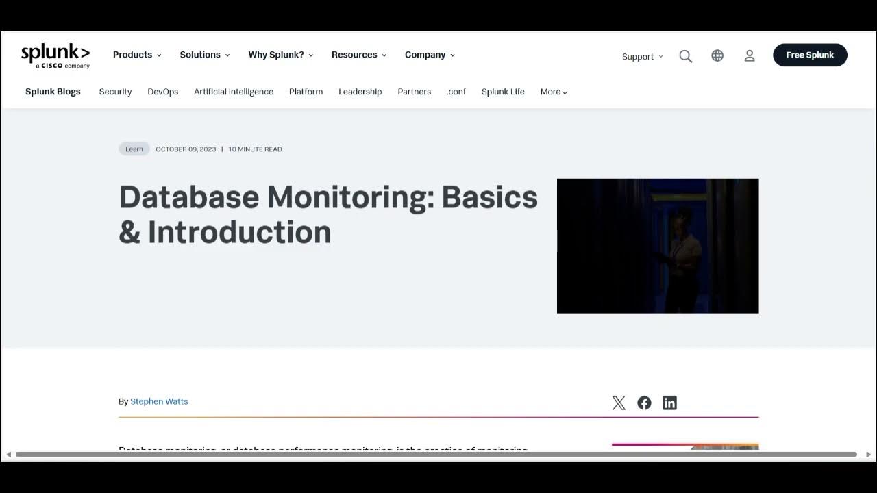 🔥 Splunk Database Monitoring Review: Advanced Monitoring for Optimal Database Performance - YouTube