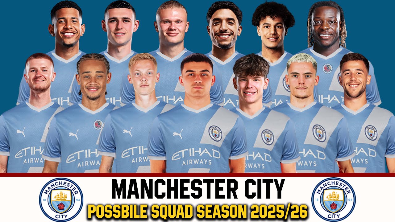 Manchester City Possible Squad 2025/26 | Man City Possible Squad With ...