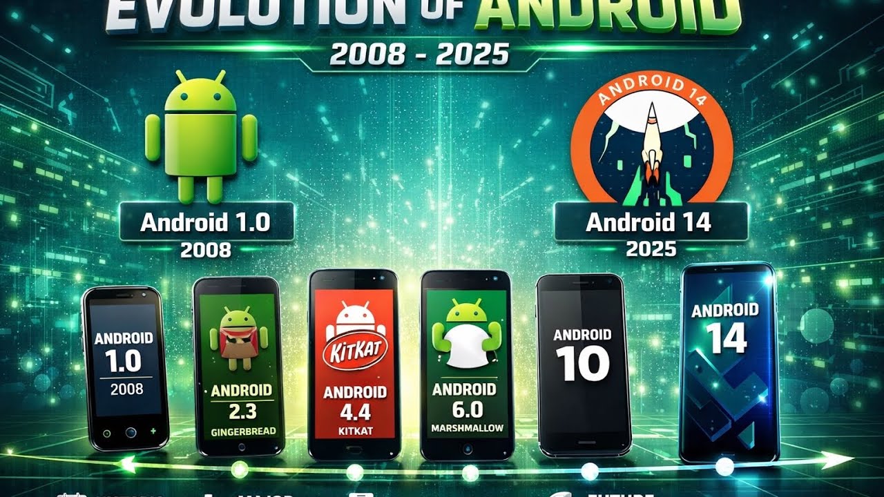 Android Evolution Explained | History of Android OS (2008–2025) - YouTube