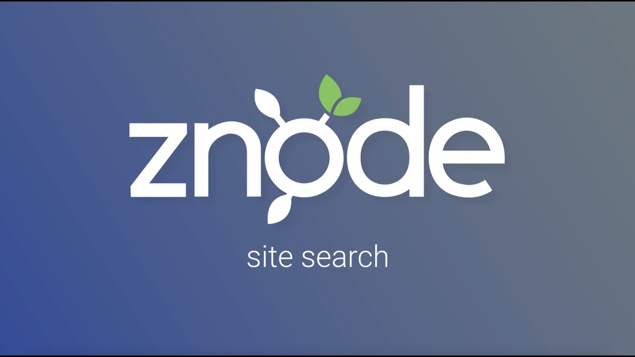 How to Personalize Site Search in Znode - YouTube
