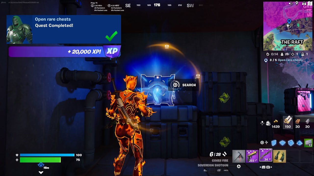 Fortnite - Open Rare Chests (Doom Quests) - YouTube