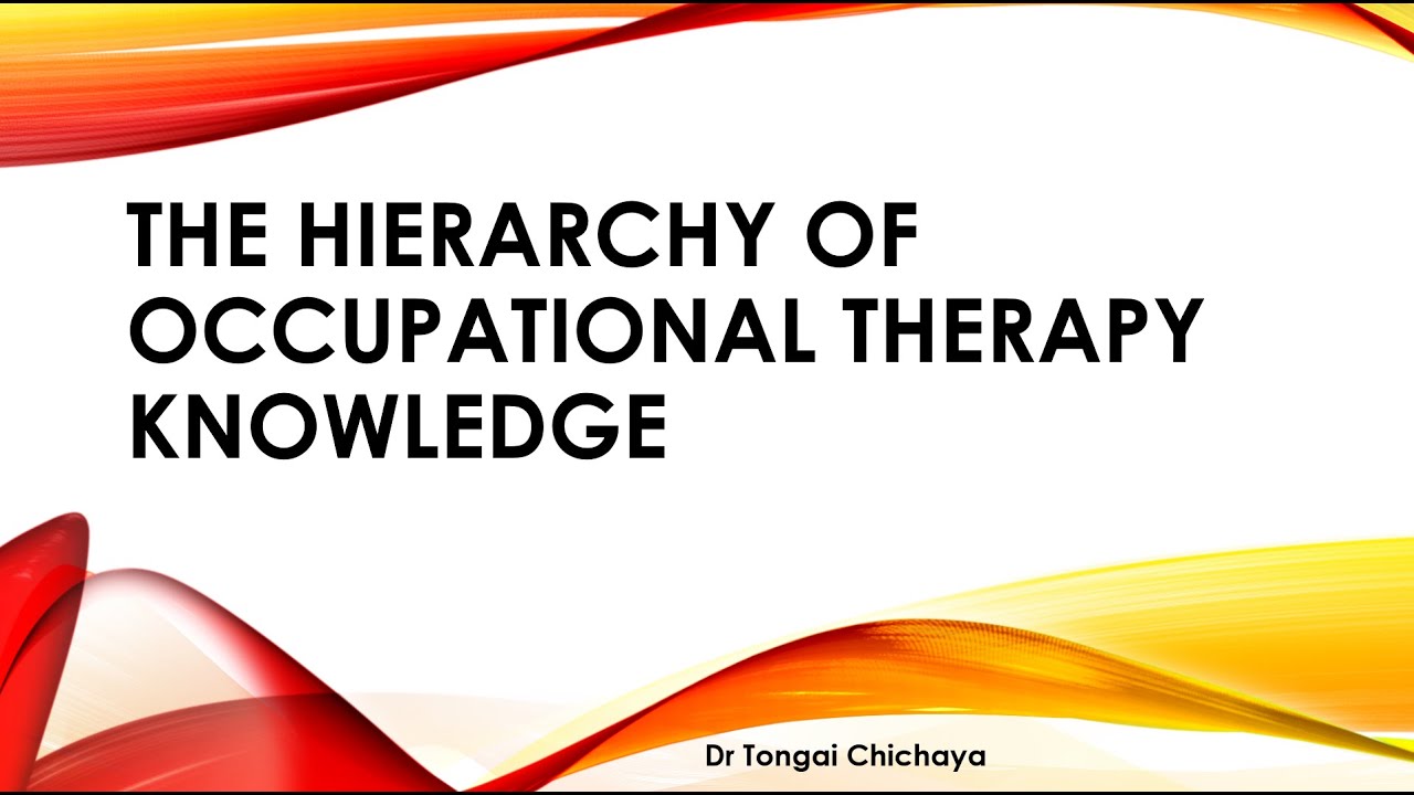 The Organisation of Occupational Therapy Knowledge - YouTube