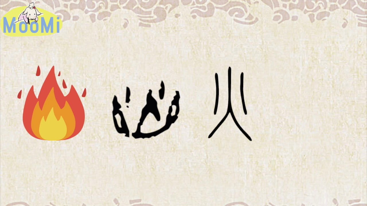 Chinese Character Evolution and Strokes汉字演变+笔画 |火huo / fire, flame ...