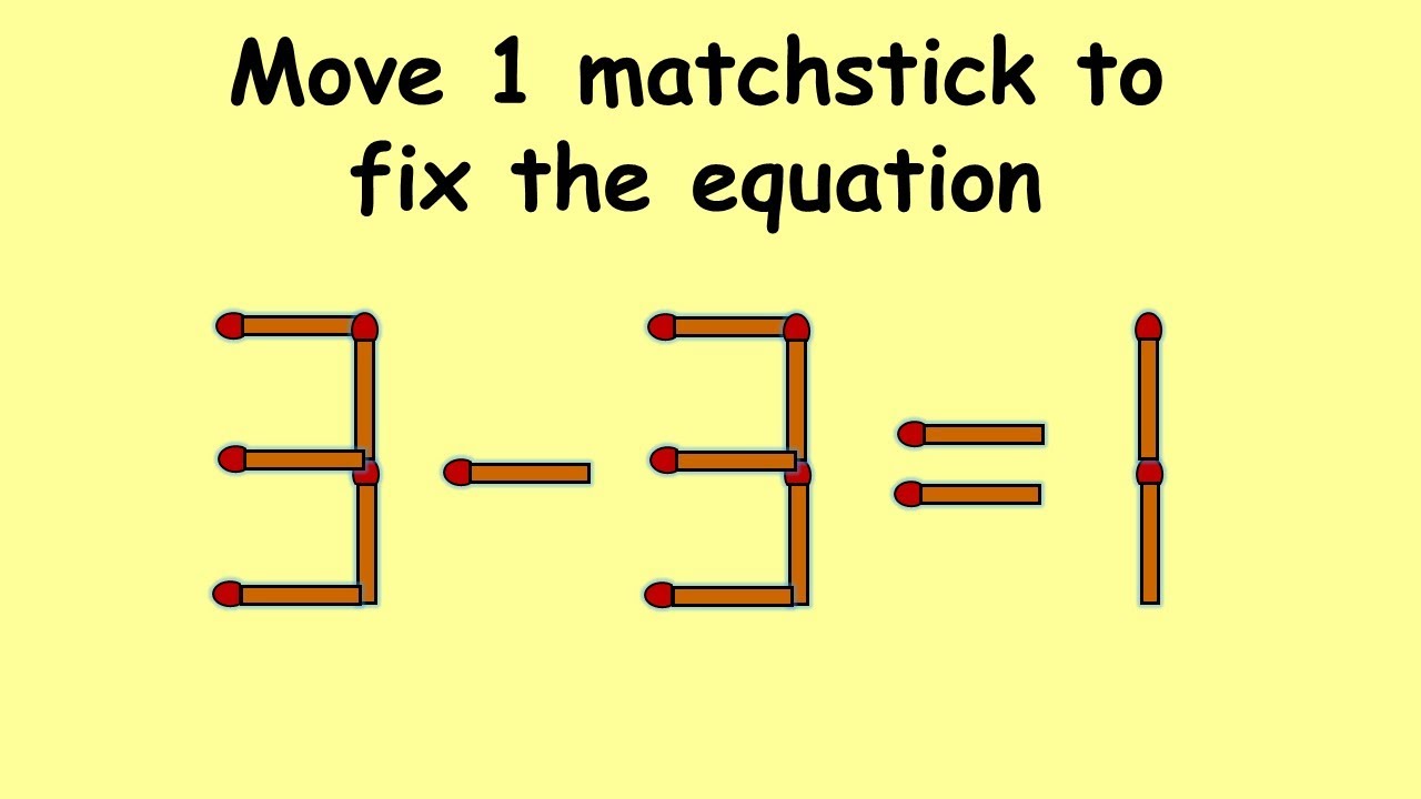 Mind-Blowing Match Stickuzzles That Will Baffle Your Brain! #313 #maths ...