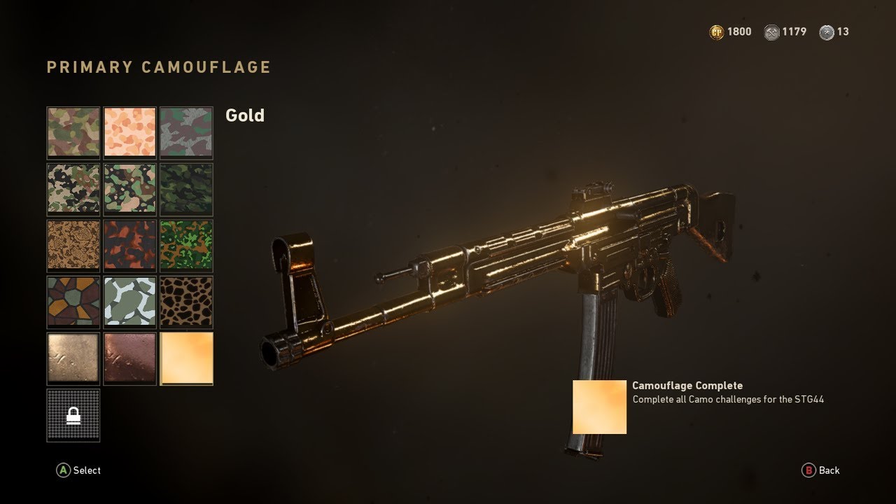 STG44 GOLD CAMO | Call of Duty: WWII - YouTube