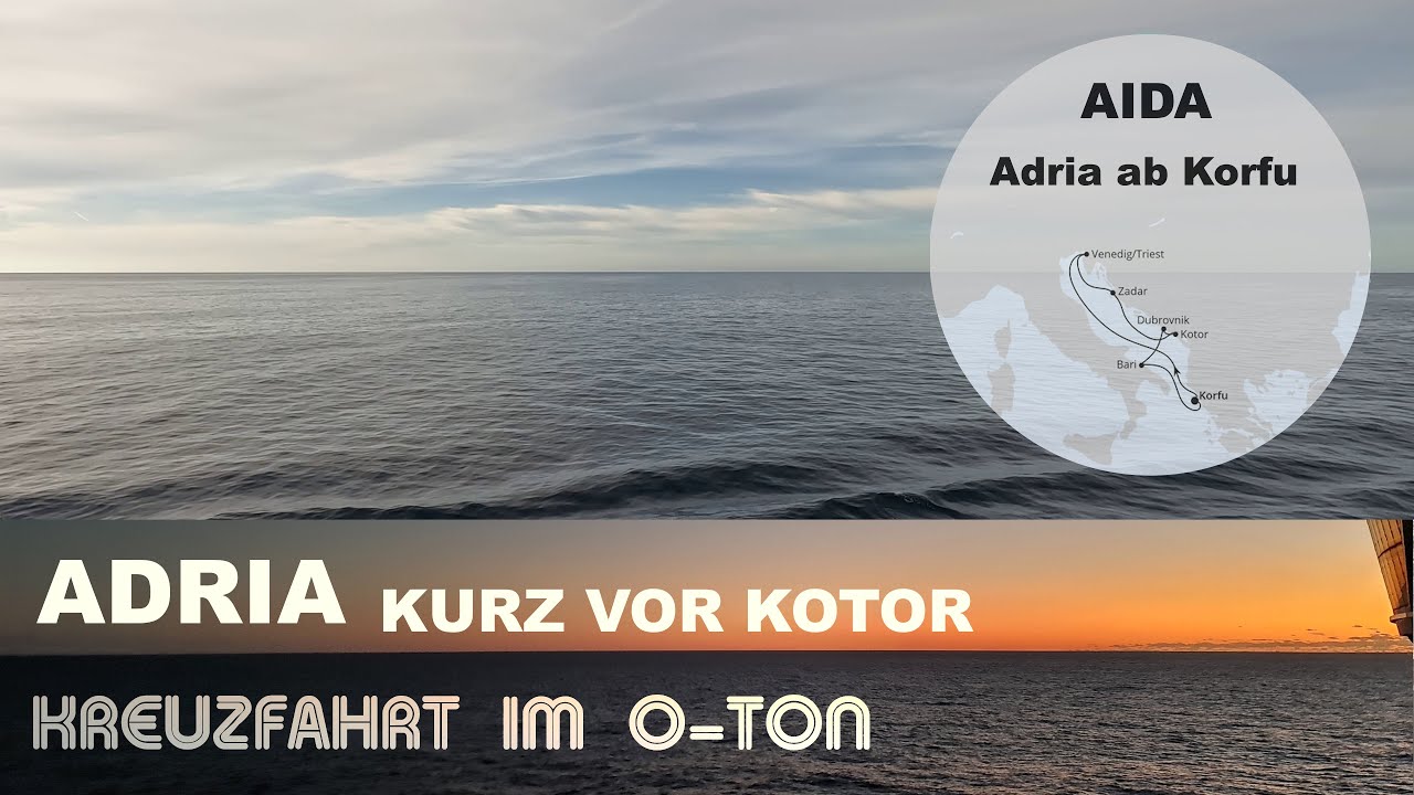Adria / Adriatisches Meer - Kurz vor Kotor - Ruhige See am Morgen ...