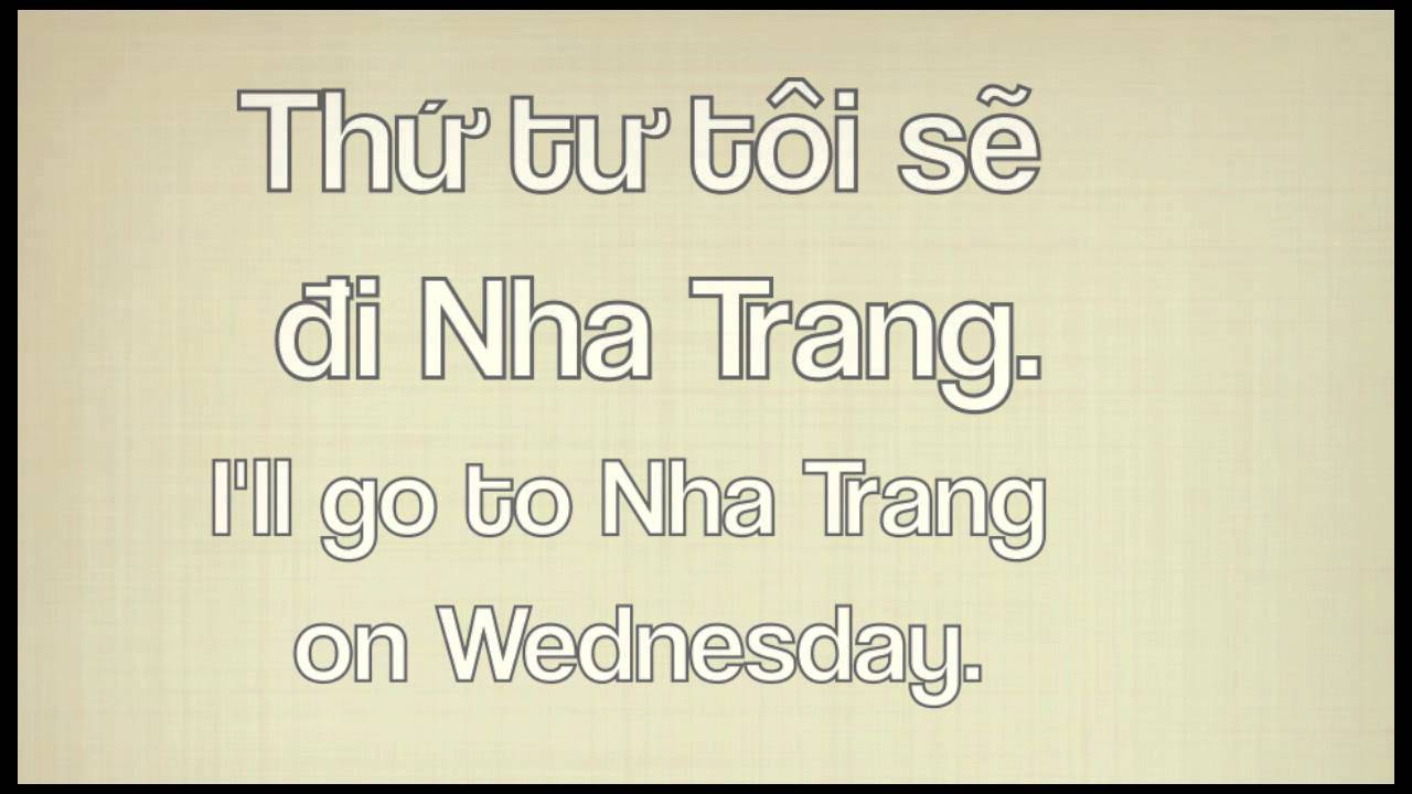 Days of the Week in Vietnamese - YouTube