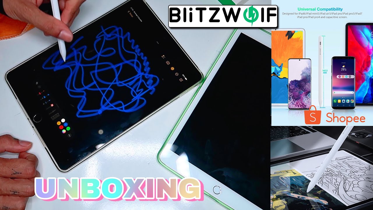 Blitz Wolf BW-SP1 Caneta Stylus Digital Para iPad #shopee - YouTube