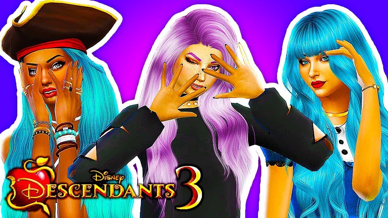 DESCENDANTS 3 TEEN MAKEOVERS | Descendants 2 Sims 4 #53 | Sims 4 Disney ...