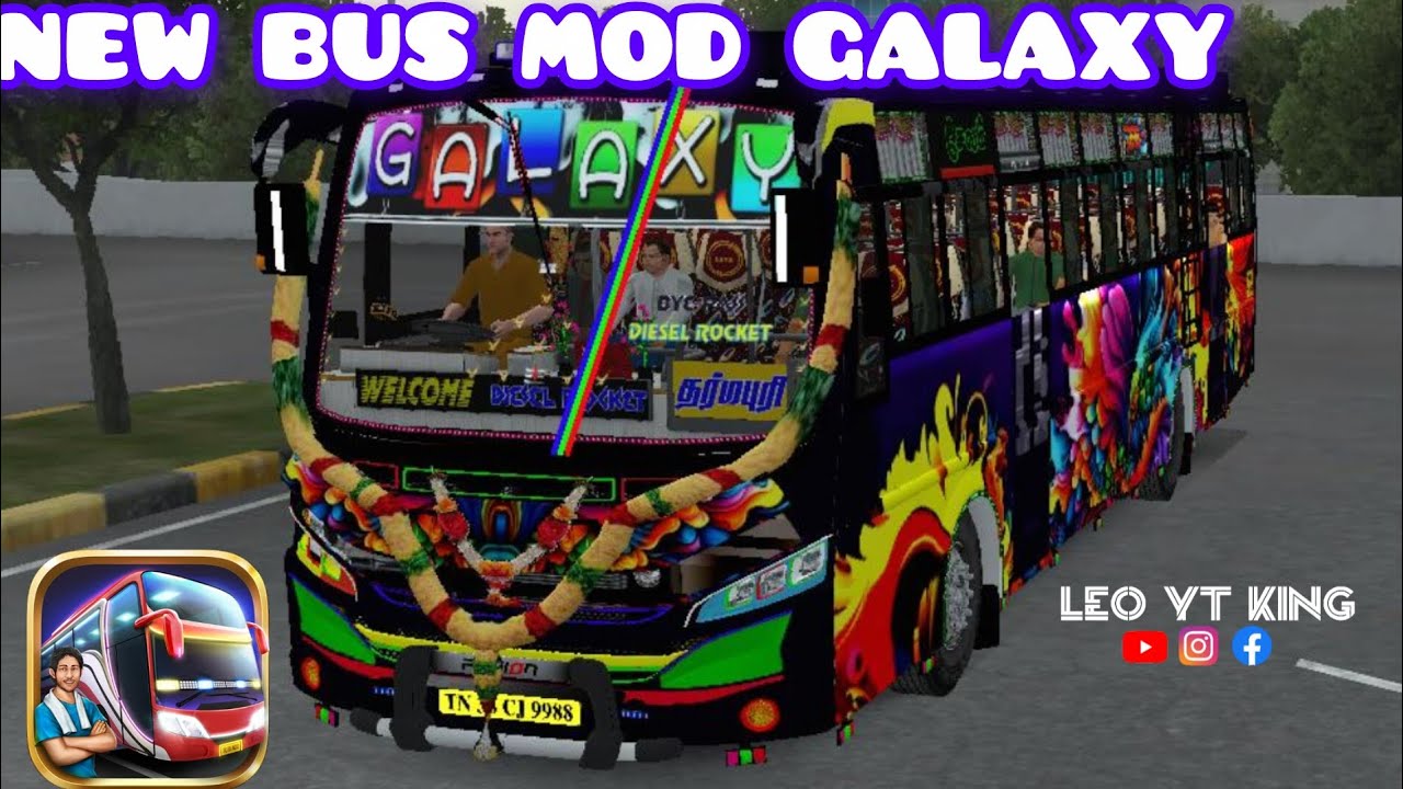 NEW GALAXY BUS LIVERY UPCOMING | BUS SIMULATOR INDOESIA | BAALAJI BUS ...