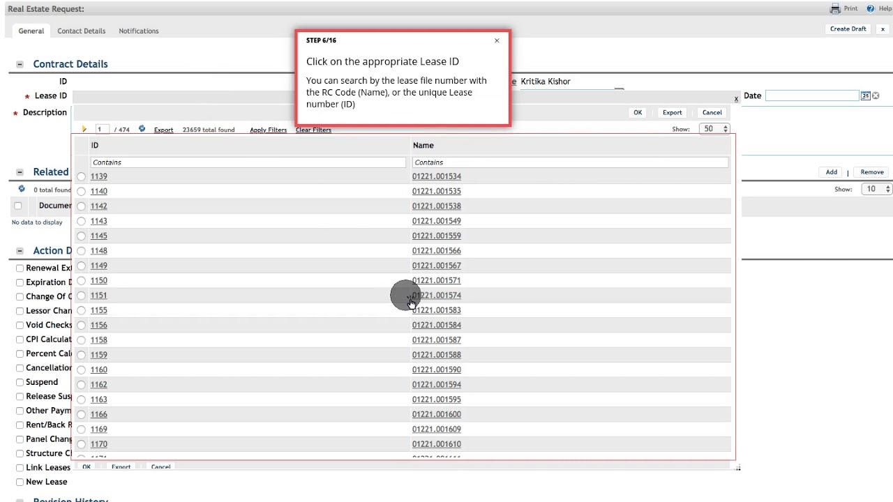 Copy of How to update an existing REAR request (all requests EXCEPT New ...