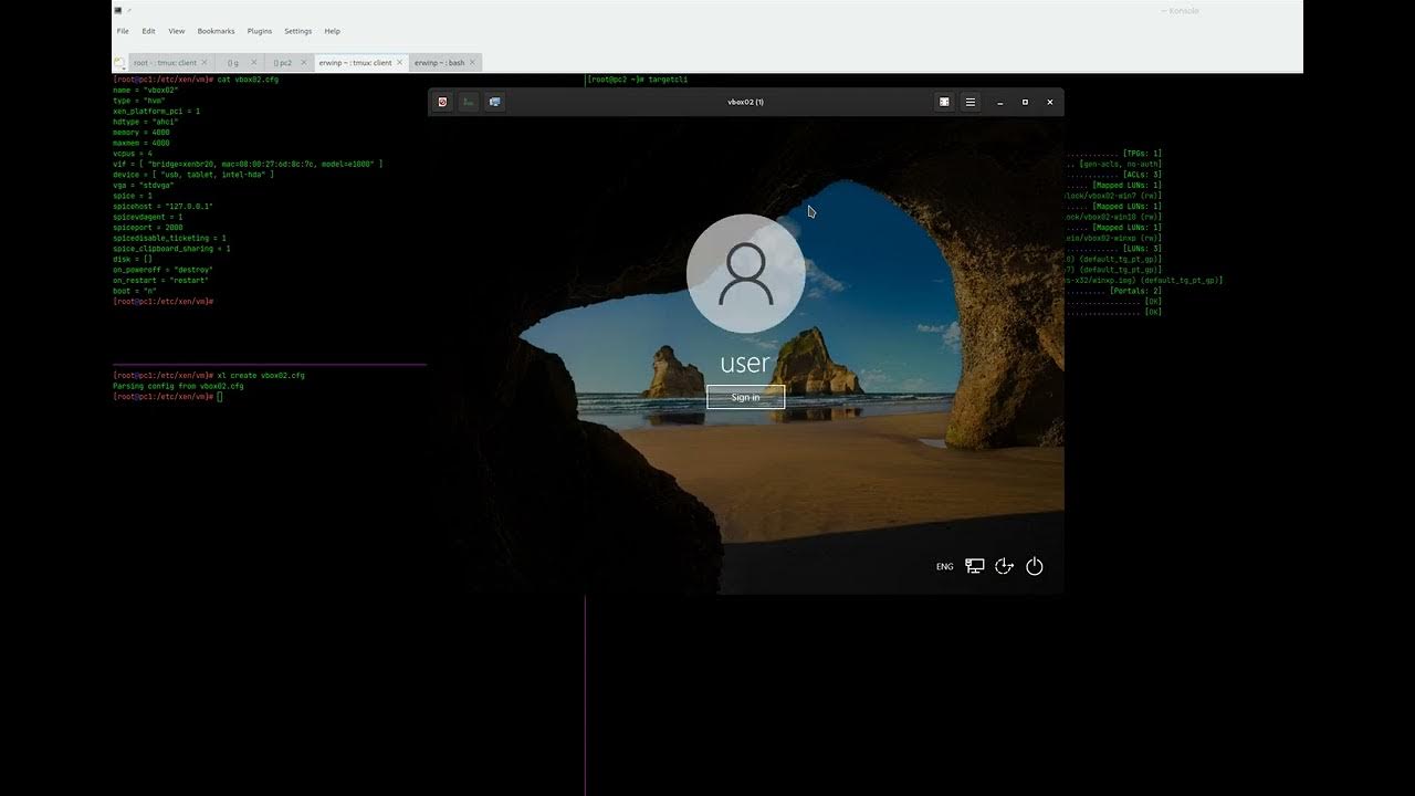 Linux Hosted Diskless Iscsi Booting Machines Youtube