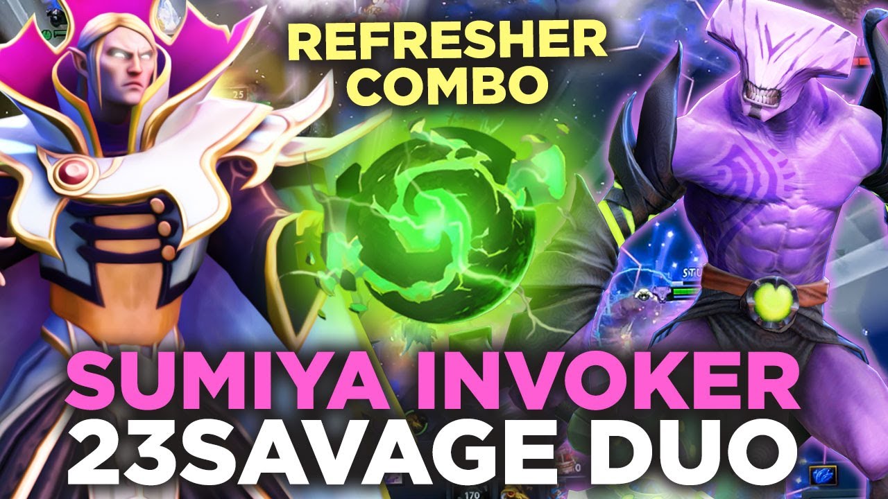Sumiya Invoker & 23Savage Faceless Void Refresher Wombo Combo - Epic ...