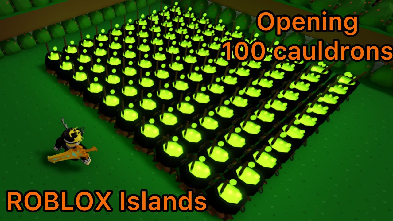 ROBLOX Islands: Opening 100 cauldrons - YouTube