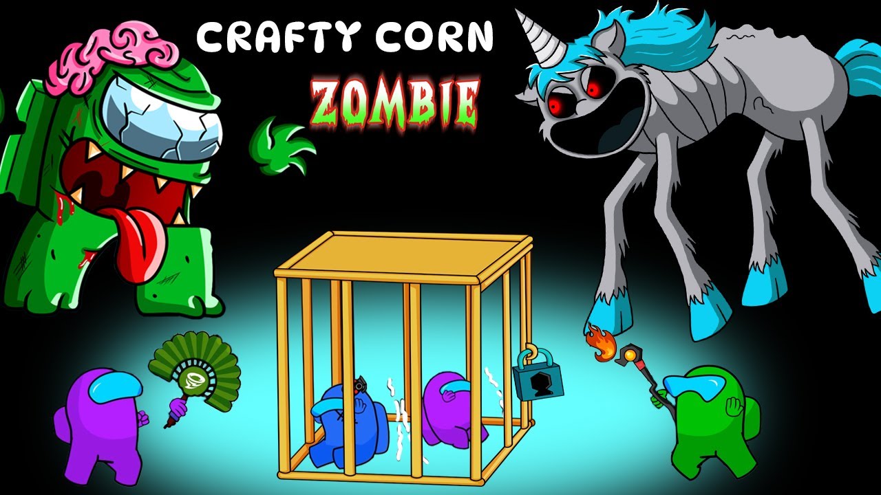 어몽어스 VS Craftycorn Monster x Among Zombie – The Ultimate Battle ...