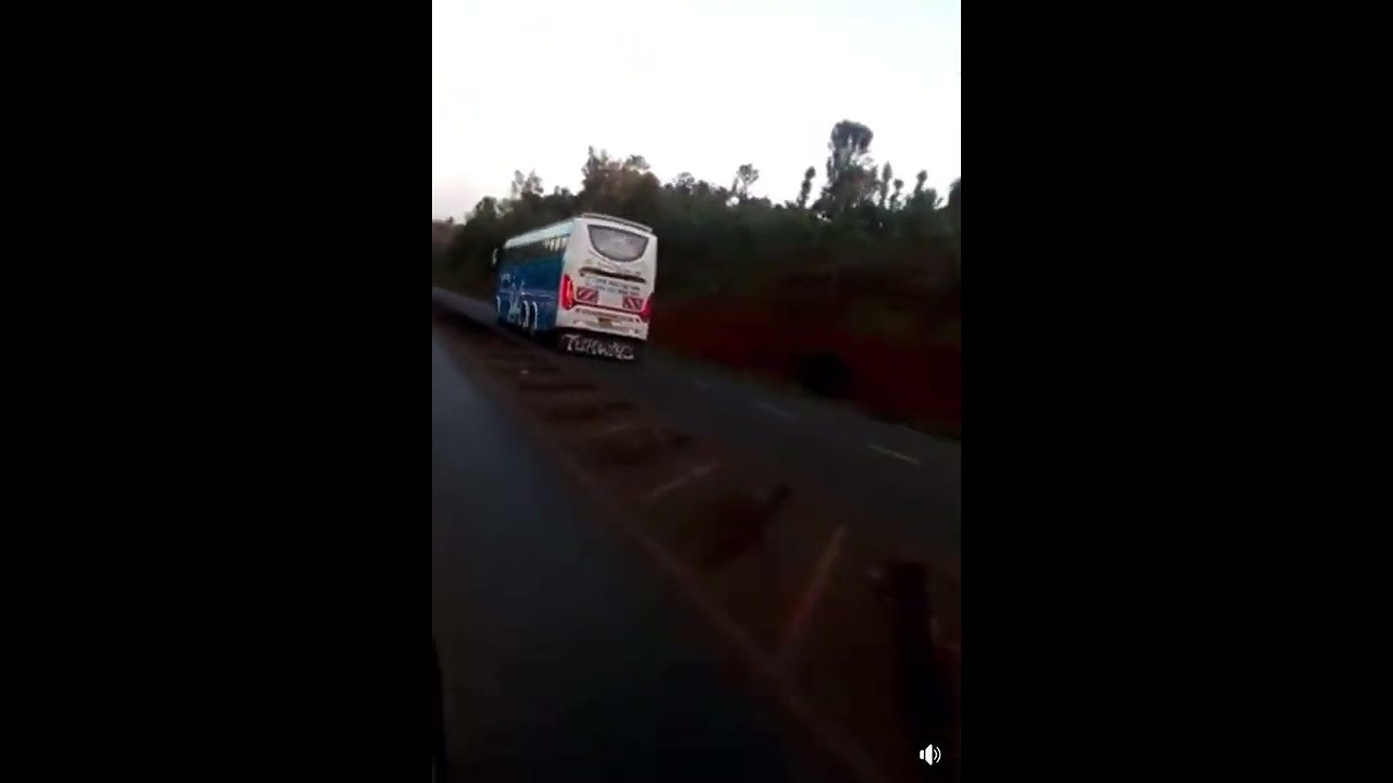 This how the modern coast carelessly drived to the bridge in Tharaka ...