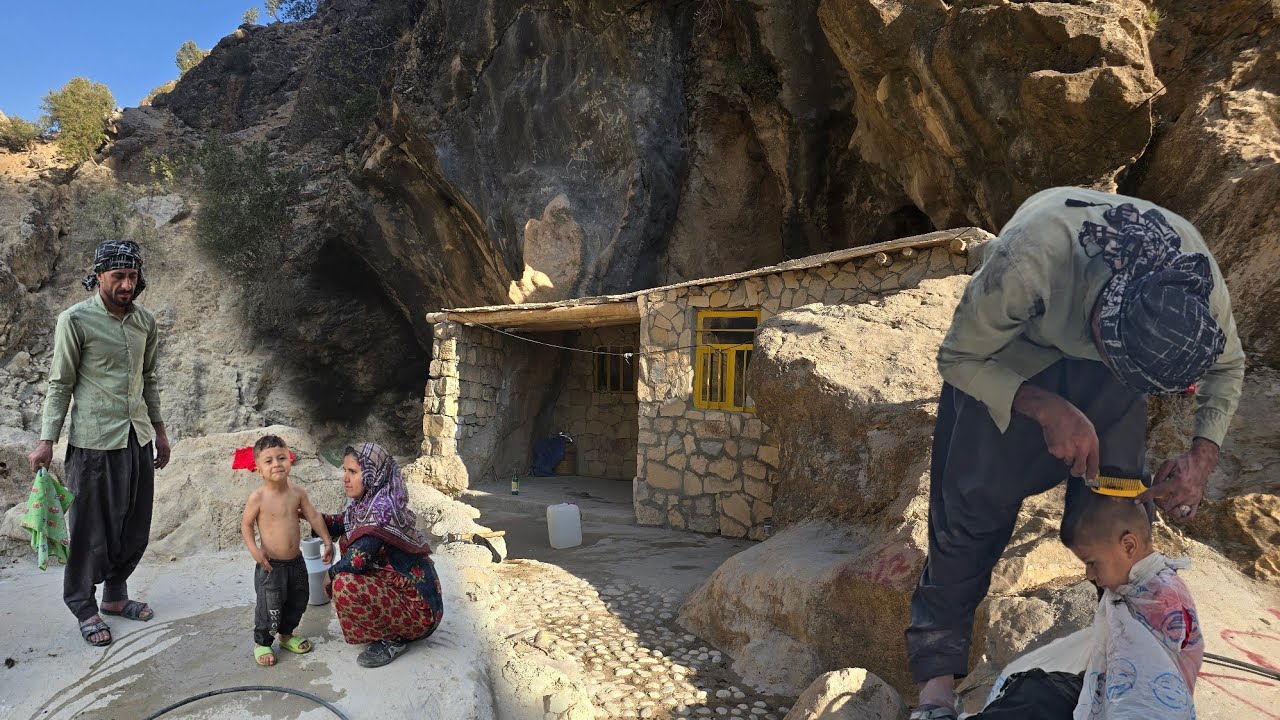 Nomadic life: Charming moments of Arad's haircut in the heart of nature ...