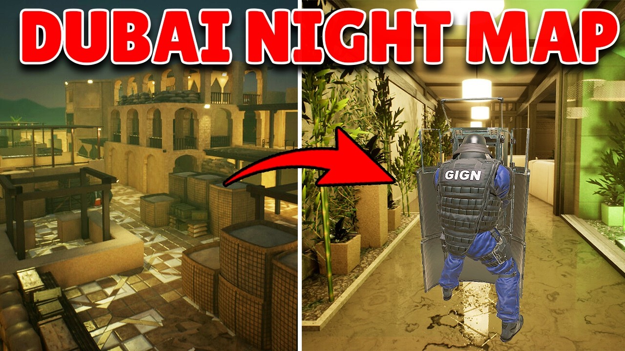 Exploring the Dubai NIGHT MAP in Rainbow Six Siege - YouTube
