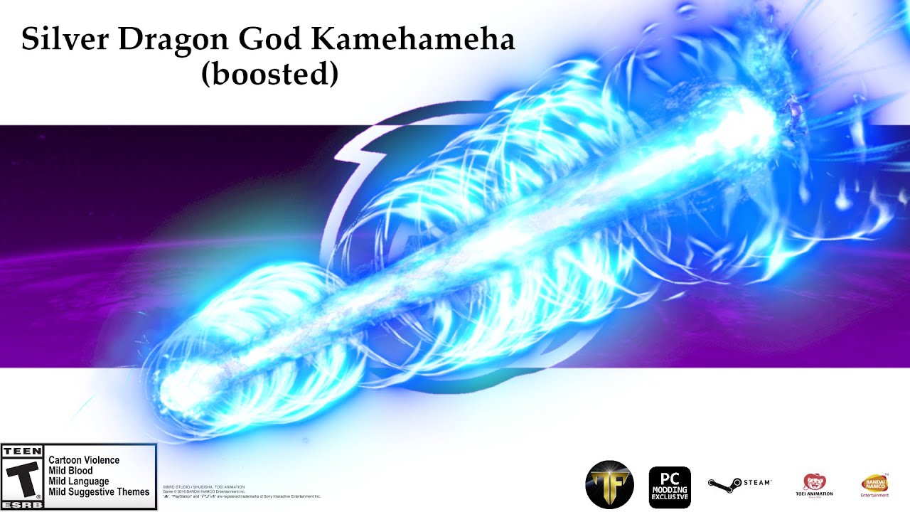 [XV2 mods] - Silver Dragon God Kamehameha boosted (for Cac) - YouTube