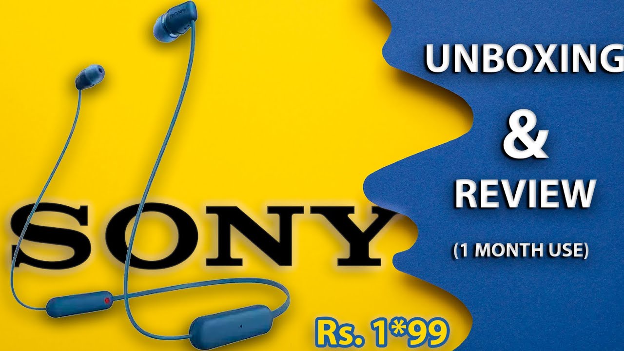 Sony WI-100 Wireless Neckband Unboxing & Review: Ultimate Freedom On ...