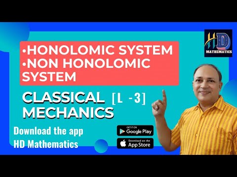 Holonomic system non holonomic system in classical mechanics msc csir ...