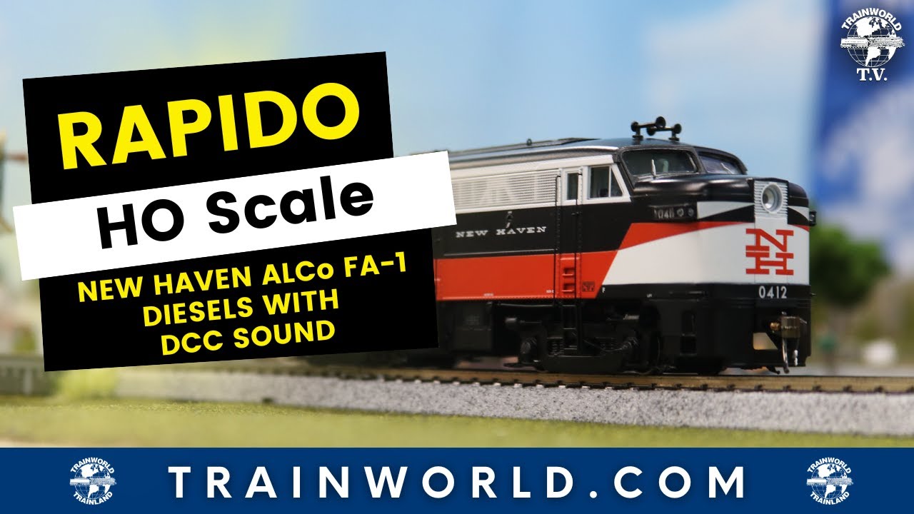 Rapido HO Scale Alco FA-1 New Haven Engines - YouTube