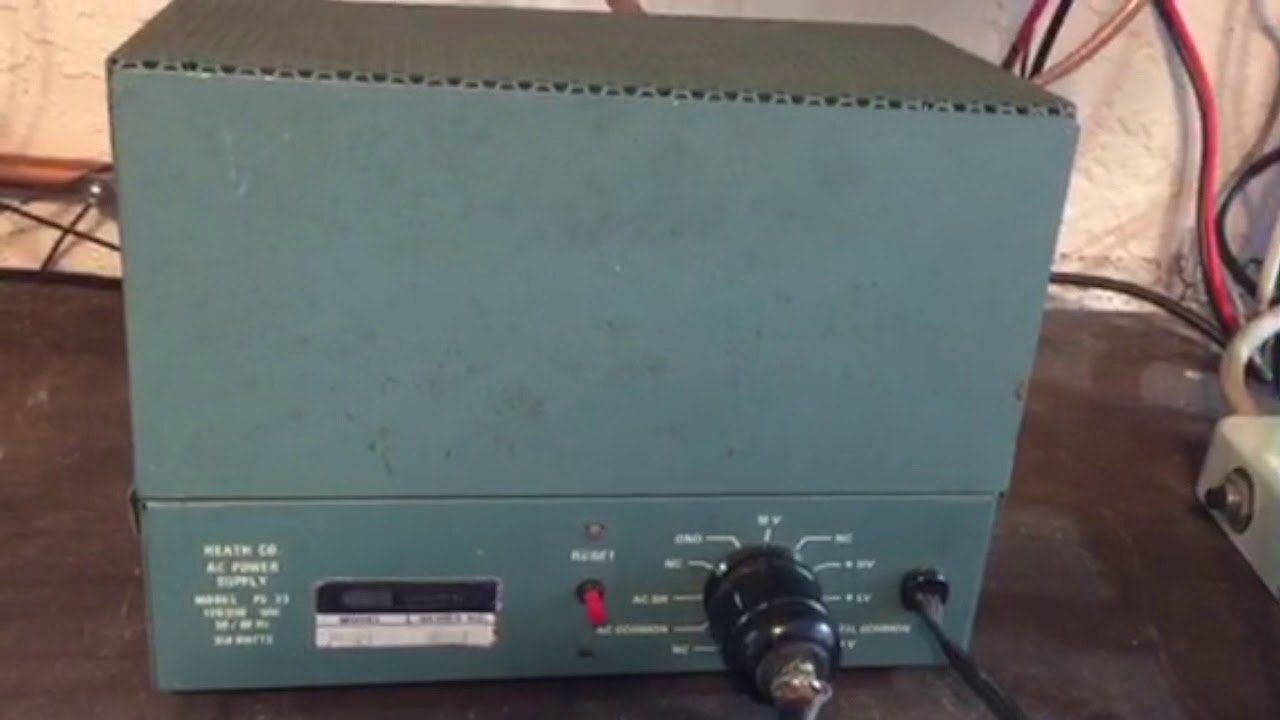 HEATHKIT MODEL PS-23 AC POWER SUPPLY - YouTube