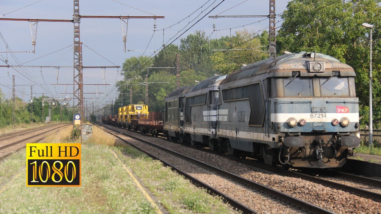 Des trains du PLM VSOE; Fret; Ter; Infra; HLP; grue-kirow à Héricy ...