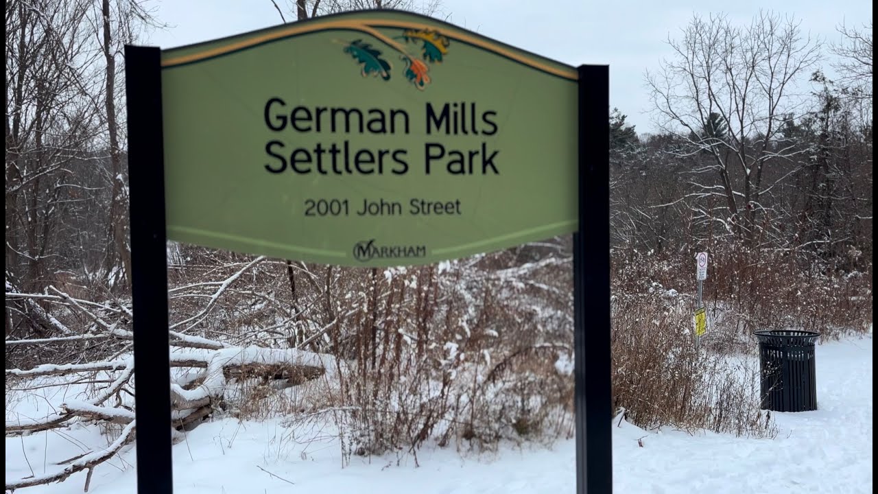 German Mills Settlers Park In Winter. - YouTube