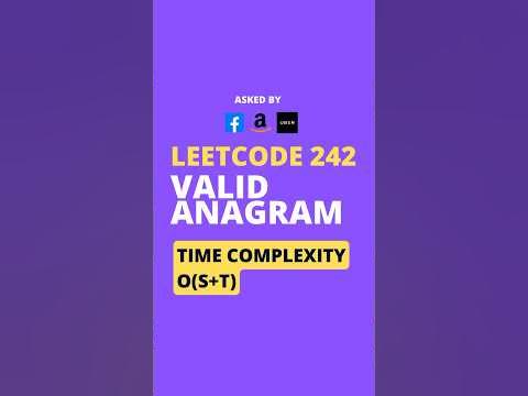 How to solve Valid Anagram - Leetcode 242 #leetcode #coding - YouTube