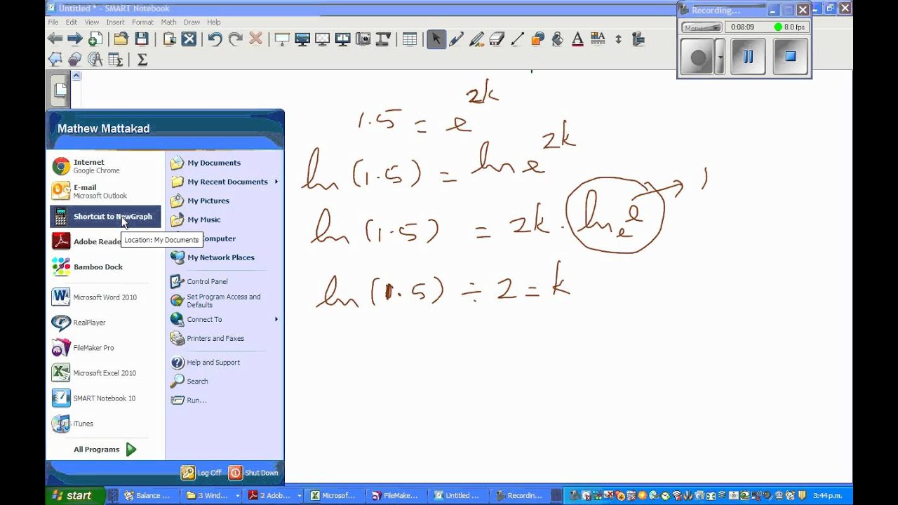 Forming differential equation to model to growth of a certain species ...