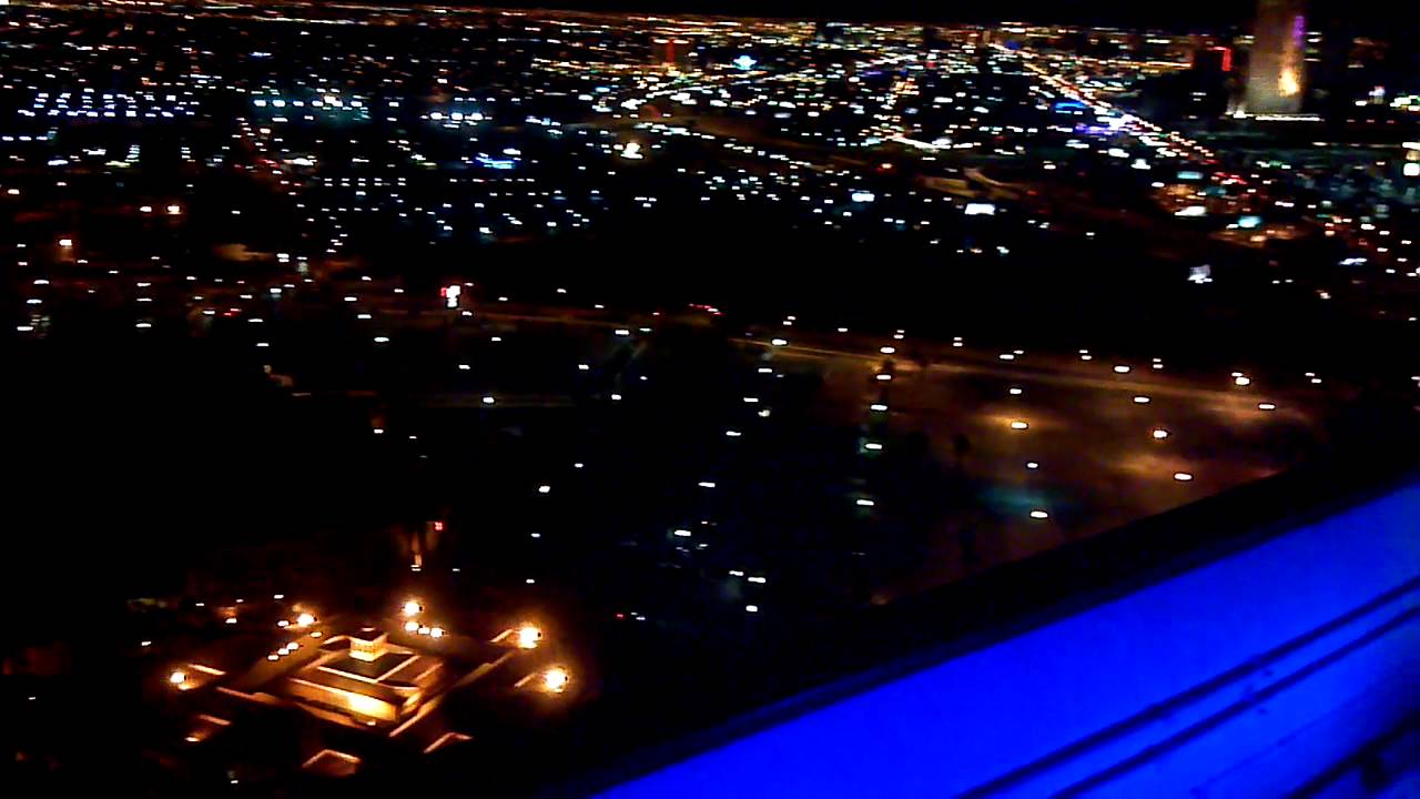On top of the voodoo lounge, overlooking Vegas - YouTube