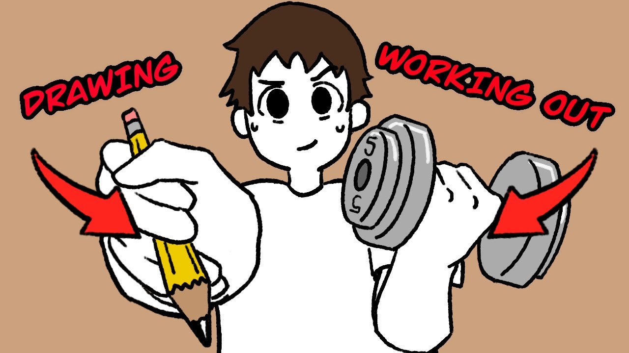 Combining DRAWING and WORKING OUT Together!? - YouTube
