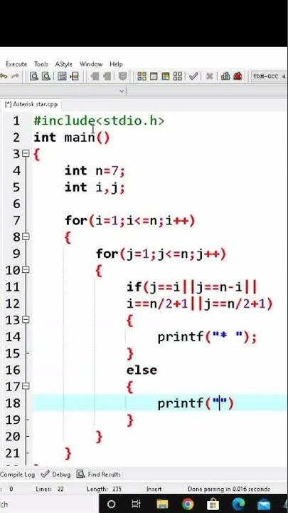 ℂ 𝕃𝕒𝕟𝕘𝕦𝕒𝕘𝕖 Pattern - Asterisk/star |#c #ytshorts #clanguage #calphabet #feedshorts #respect ...