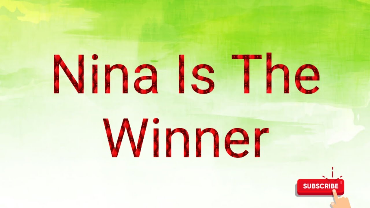 Nina is the winner|| Story || Question-Answers||Vandana Ma'am - YouTube