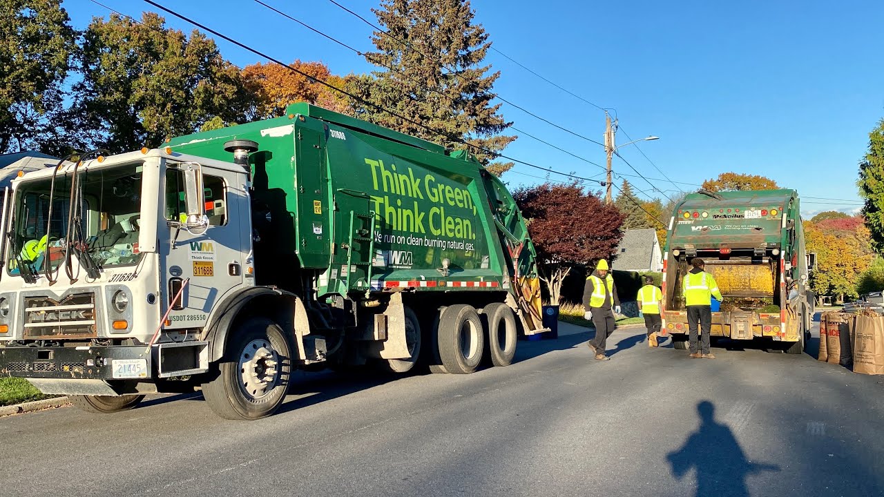 Waste Management Fall Yard Waste Collection - YouTube