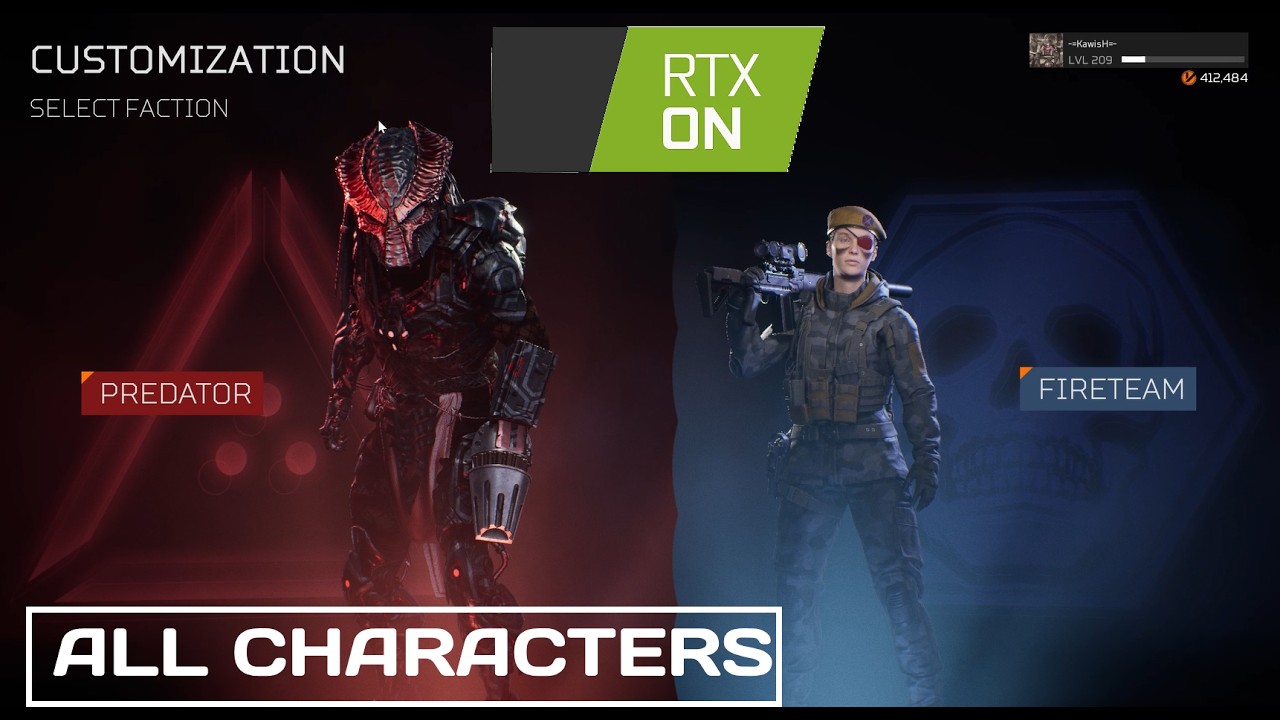 Predator Hunting Grounds All Characters - YouTube