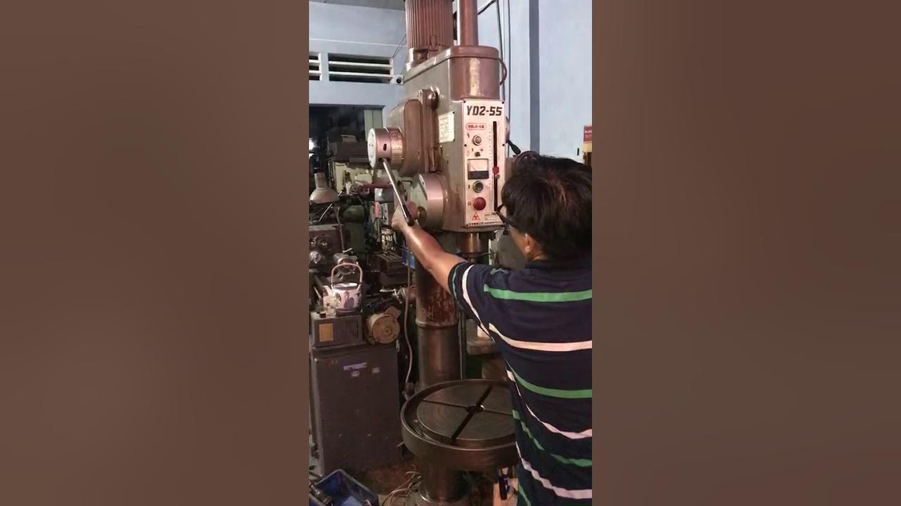 Máy khoan taro tự động hộp số YOSHIDA YD2-55 MADE IN JAPAN GIÁ 36.000.000 - YouTube