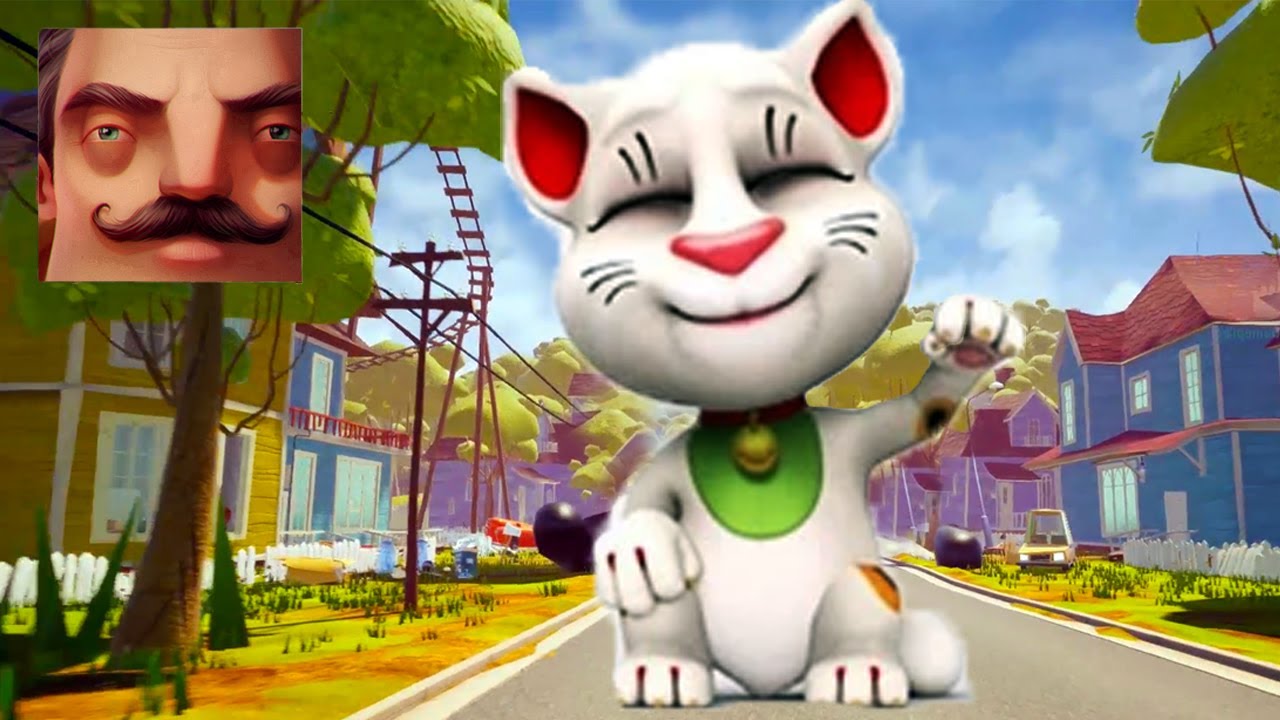 Hello Neighbor - My New Neighbor My Talking Tom Maneki Neko Final Act 4 ...
