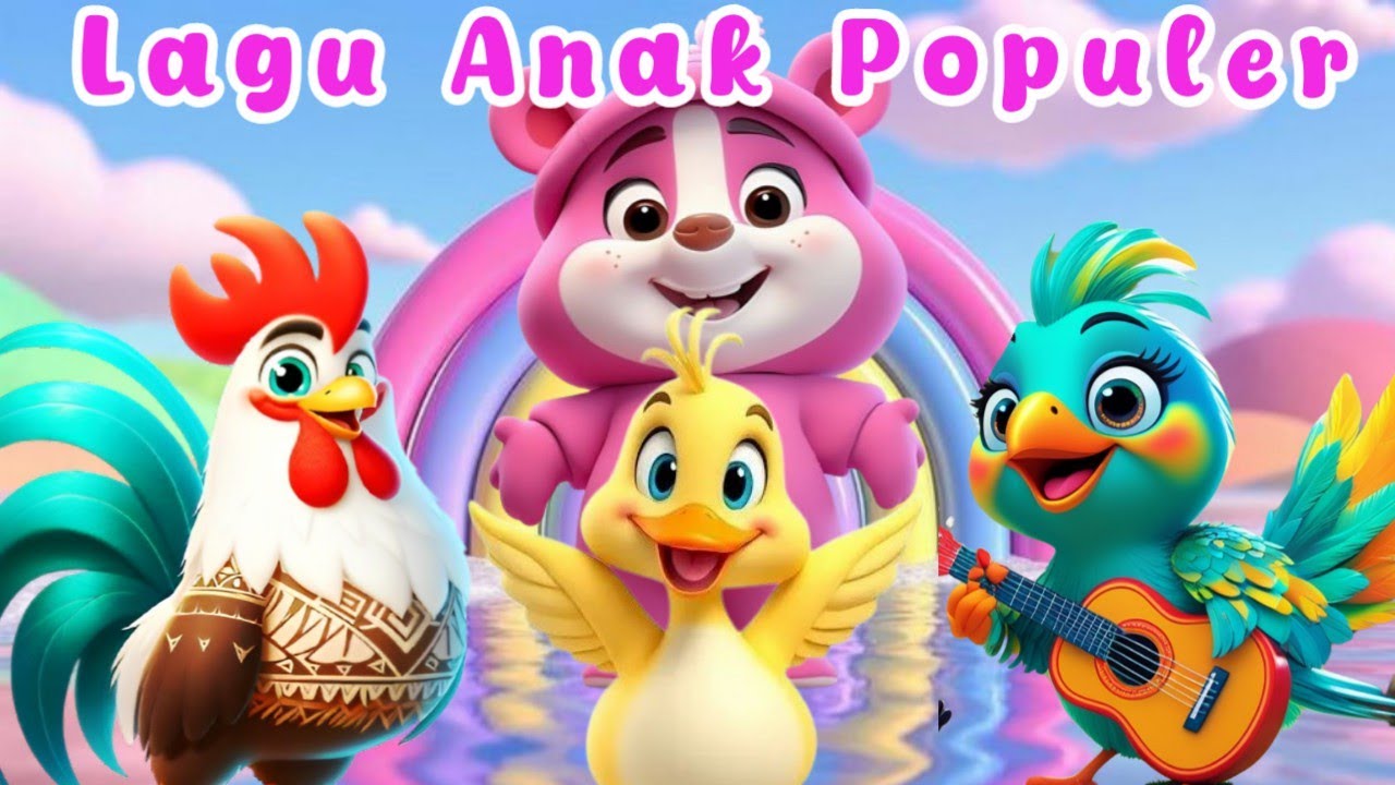 5 BEBEK KECIL BERMAIN | ANAK AYAM PIYIK PIYIK | SUARA HEWAN | CIT CIT ...