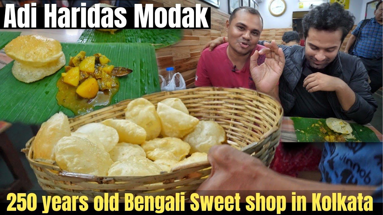 250 years old Bengali sweet shop Adi Haridas Modak ft.@Arorashoaib ...