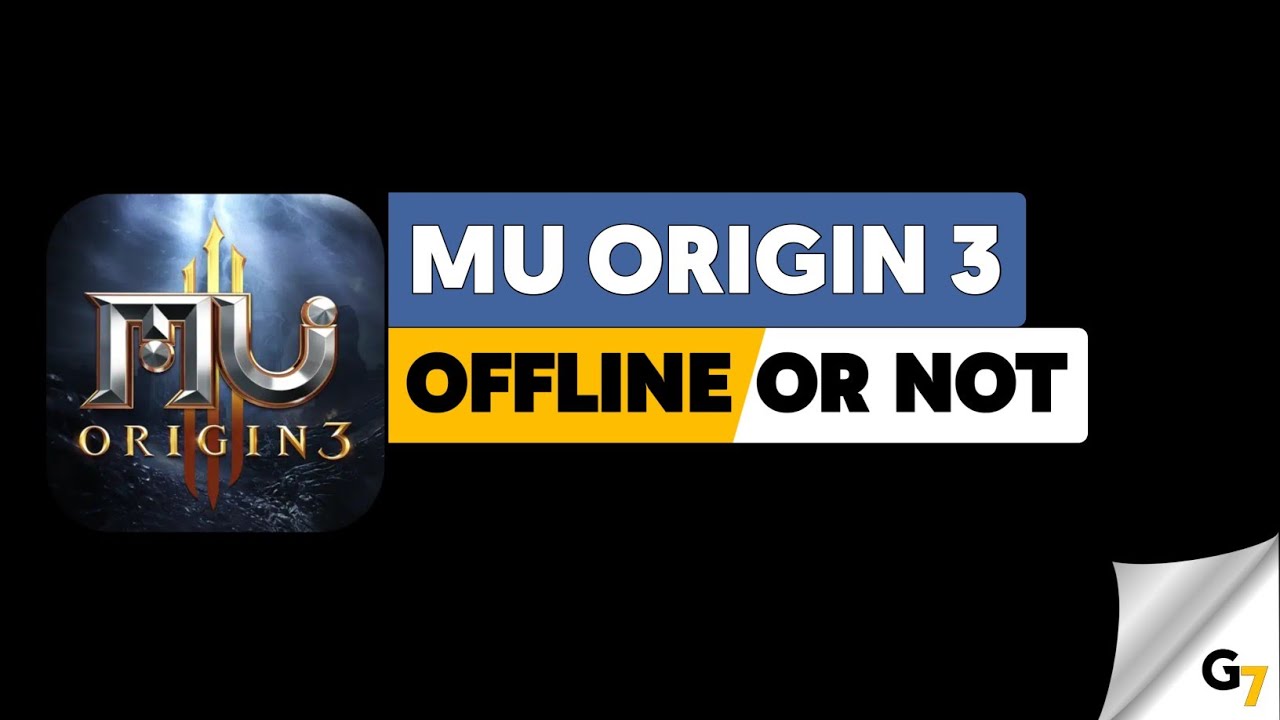 MU ORIGIN 3 game offline or online ? - YouTube