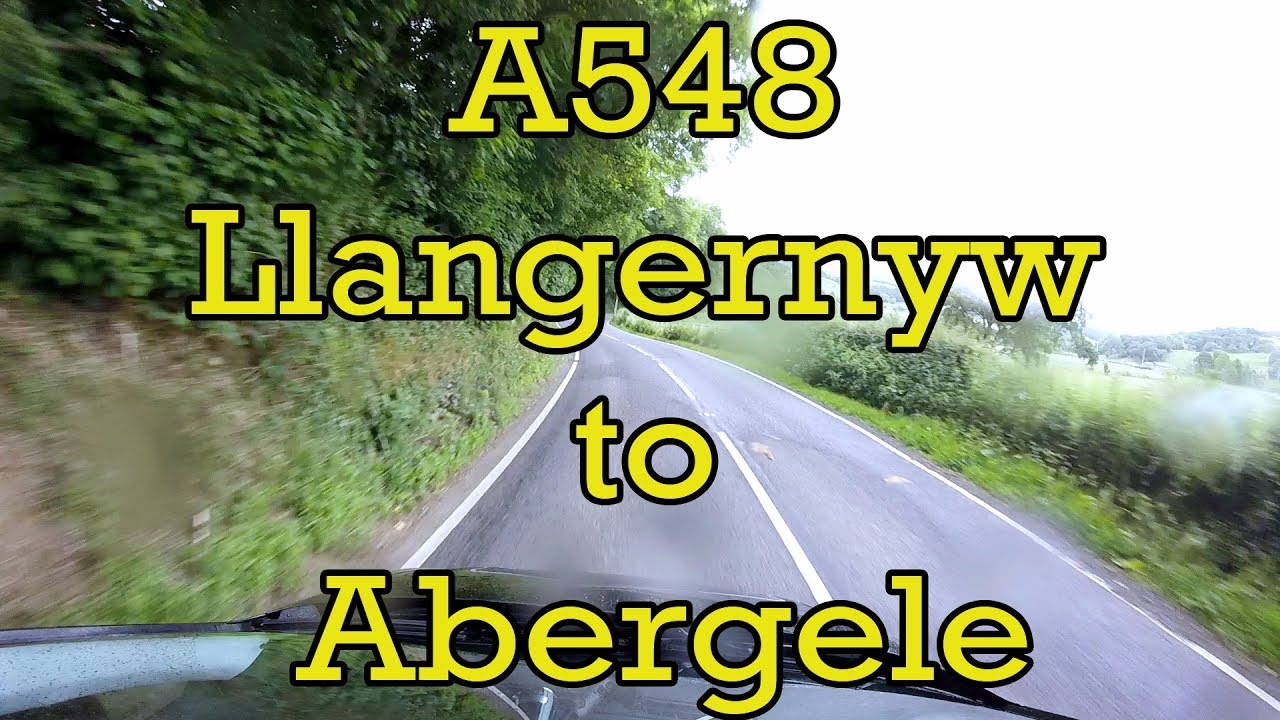 Llangernyw to Gwrych Castle, Abergele (A548) - The Best Driving Road in ...