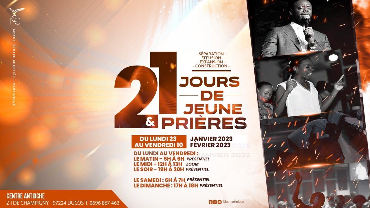 21 JOURS DE JEÛNE ET PRIÈRE JOUR 18- MATIN - YouTube