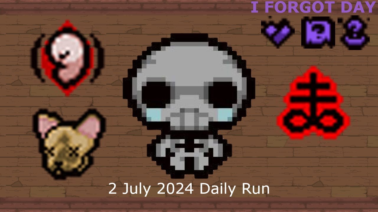 The Binding of Isaac Daily Run 2 July 2024 - YouTube