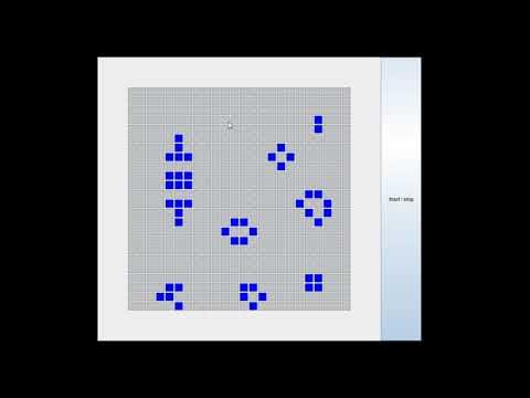 Conway's Game of Life - a cellular automaton implemented in Java - YouTube