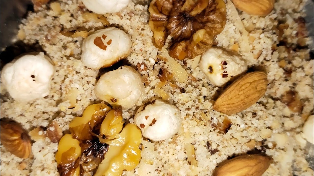 Dry fruits malida,Dry fruits powder.#meetha #healthy. - YouTube