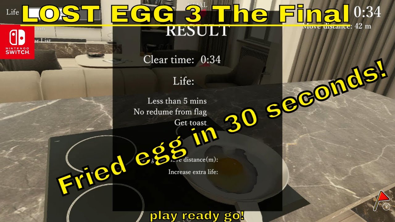 LOST EGG 3 The Final - fried egg in 30 seconds! PLAY READY GO! Nintendo Switch - YouTube