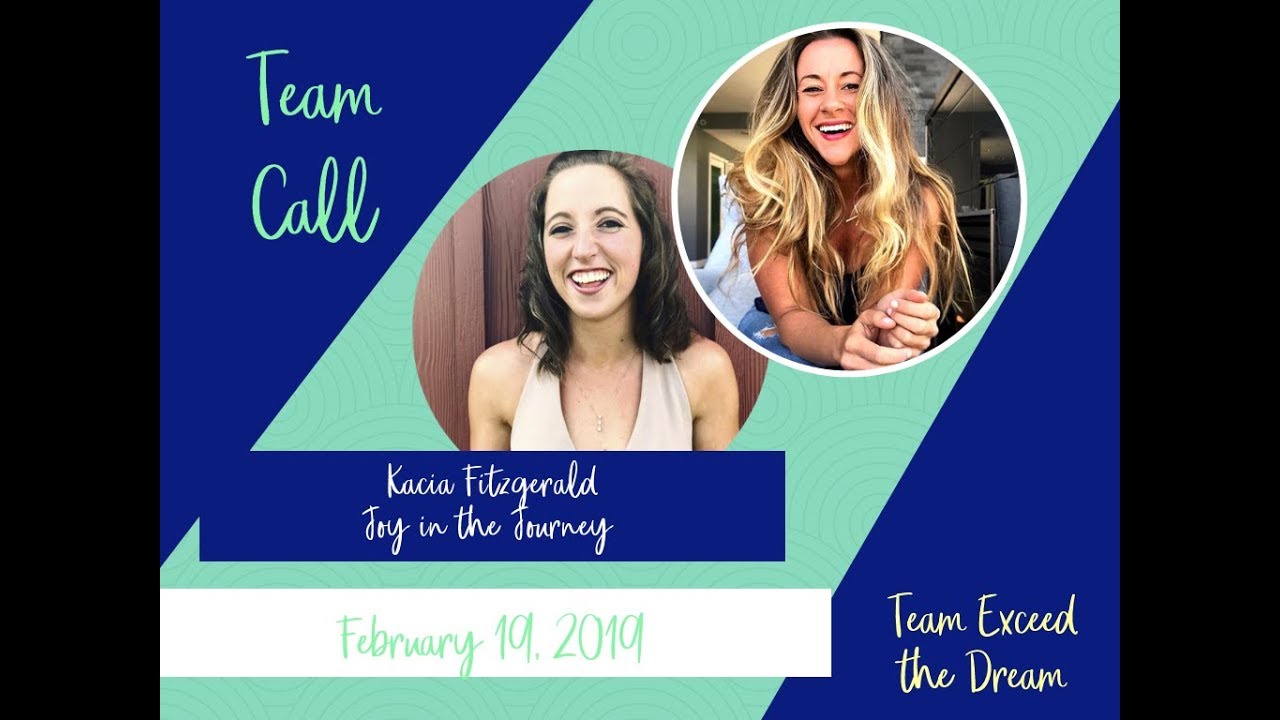 Team Exceed the Dream - Kacia Fitzgerald - YouTube